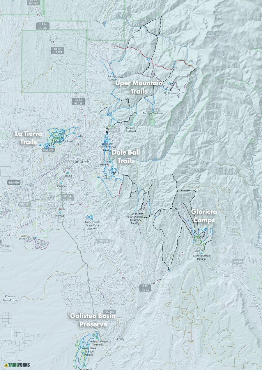 Riding Areas - Santa Fe Singletrack